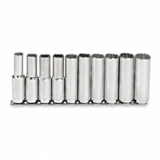 BLACKHAWK BY PROTO Socket Set, Square, Drive Size 1/2 in - 3XE67|310 ...