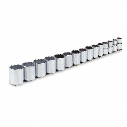 BLACKHAWK BY PROTO Socket Set, Square, Drive Size 1/2 in - 3XE68|315-S ...