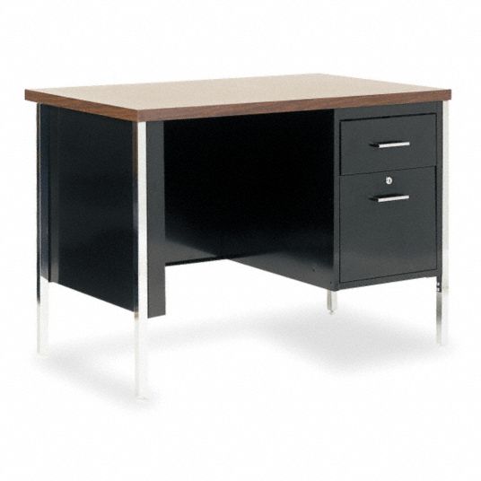 Office Desk,40 x 29-1/2 x 24 In,Black - Grainger