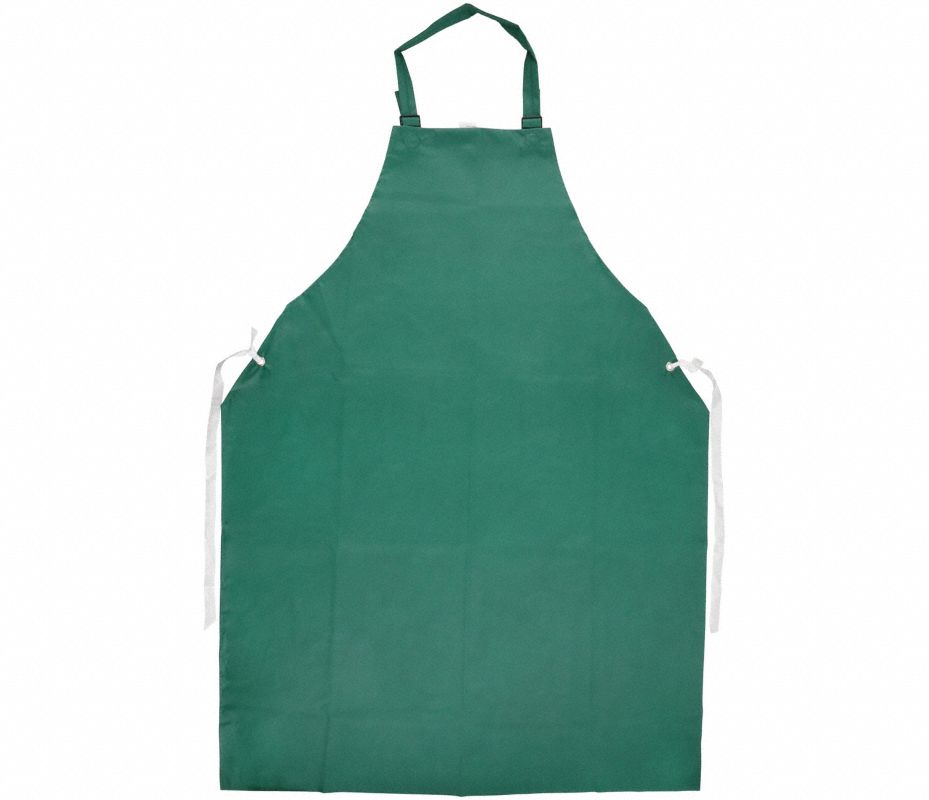 CONDOR Mandil con Peto , Verde , Longitud 45" , Ancho 35" , Material PV ...