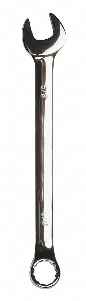 WESTWARD Combination Wrench: Alloy Steel, Chrome, 3/4 in Head Size, 11 ...