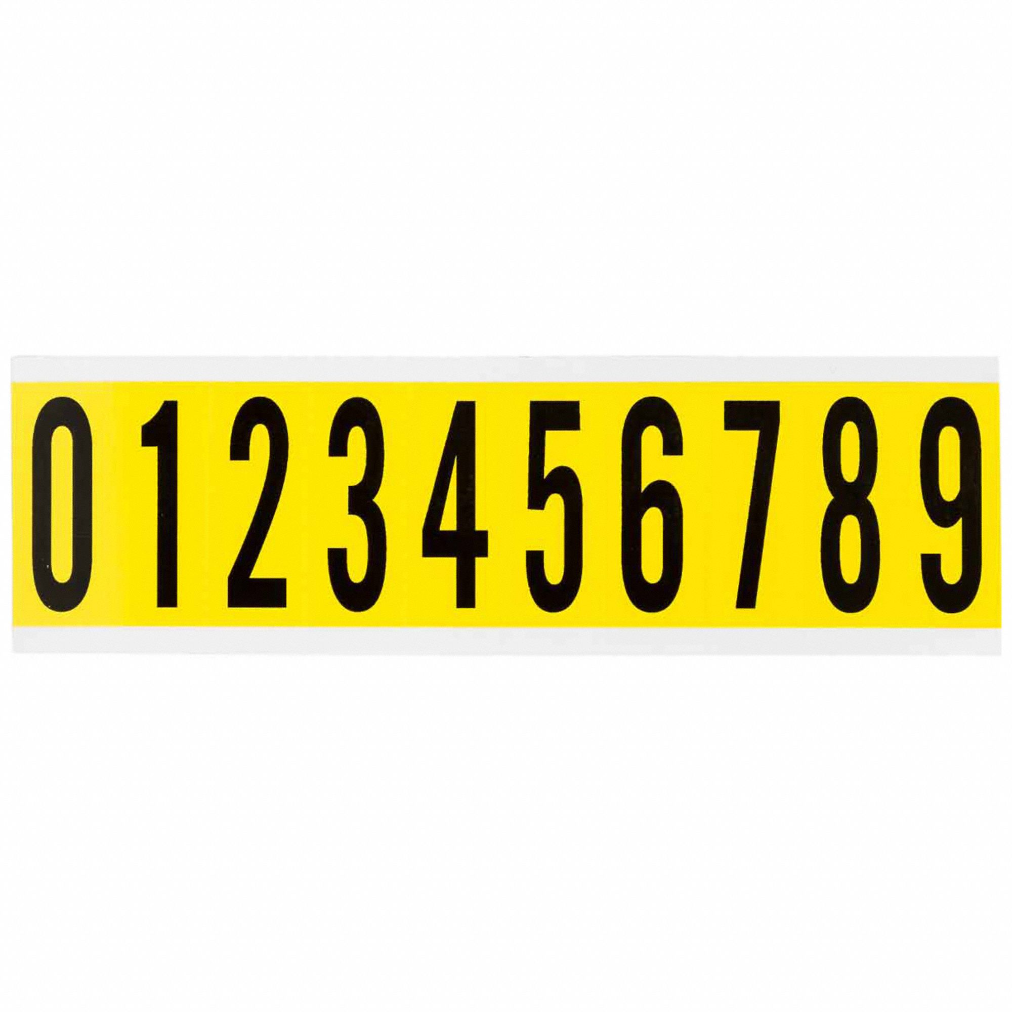 2 in Character Ht, Indoor Only, Carded Number Kit - 3XEN6|34410 - Grainger