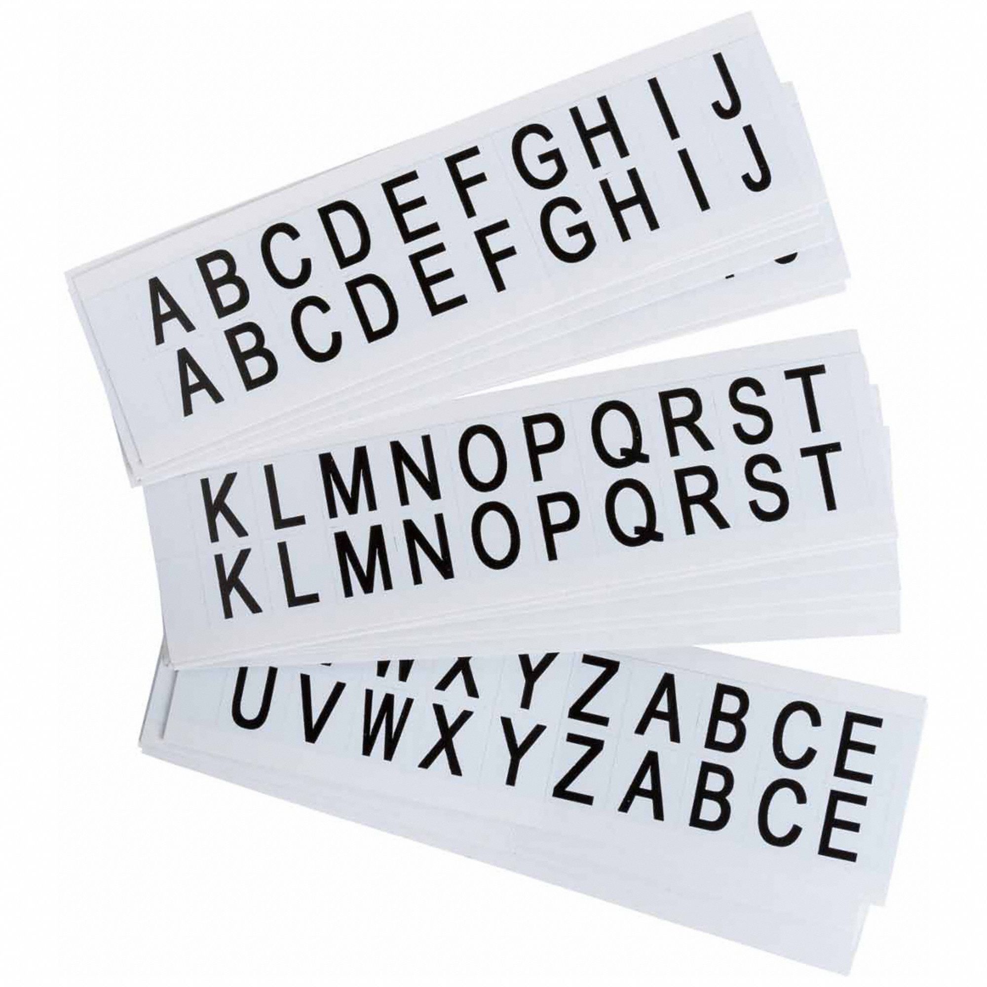 5/8 in Character Ht, Indoor/Outdoor, Letter Label Kit - 3XEP5|9712-LTR ...