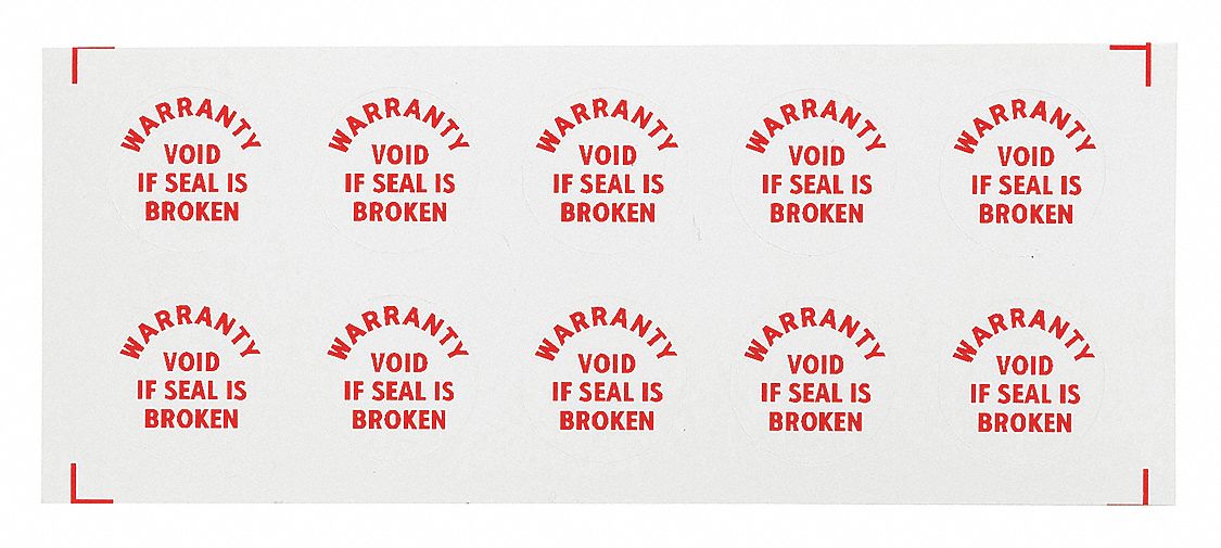 ELECTROMARK C140 Calibration Label,Red/White,PK200 3XFF4 | eBay