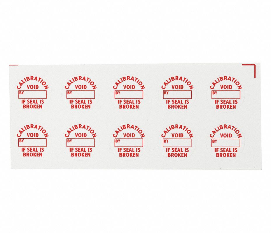 ELECTROMARK Etiqueta Calibración,Rojo/Bco,PQ200 - 3XFF8 | C142 ...