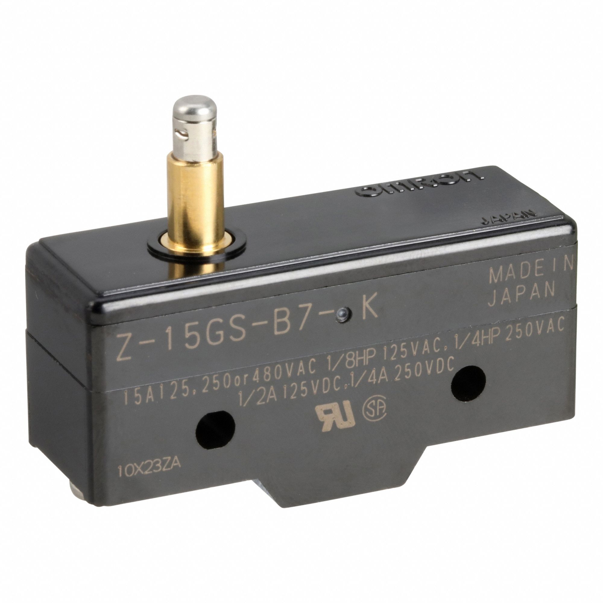 OMRON, Plunger Actuator, 1NO/1NC, Snap Action Switch - 3XG51|Z-15GS-B7-K - Grainger