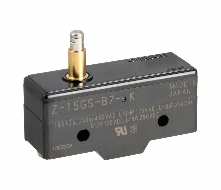 OMRON Interruptor de Resorte: Serie Dimensión Z , 15A @ 480V , Actuador ...