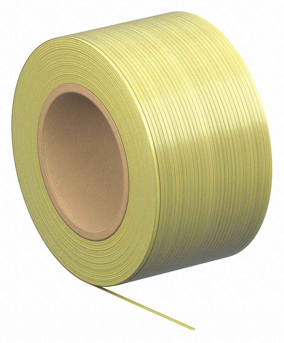 SIGNODE, 1/4 in Strapping Wd, 0.016 in Thick, Plastic Strapping - 3XG63 ...