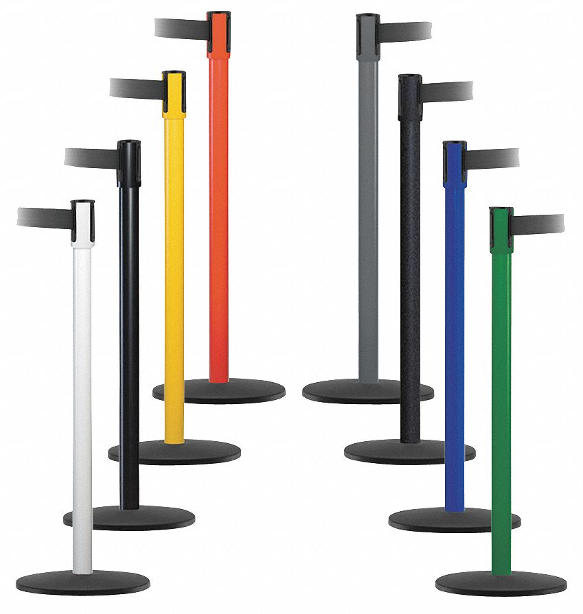 Portable Post,Blue,Caution-Wet Floor - Grainger