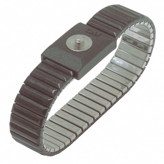 Static Control Wrist Strap, Adj, Elastic - Grainger