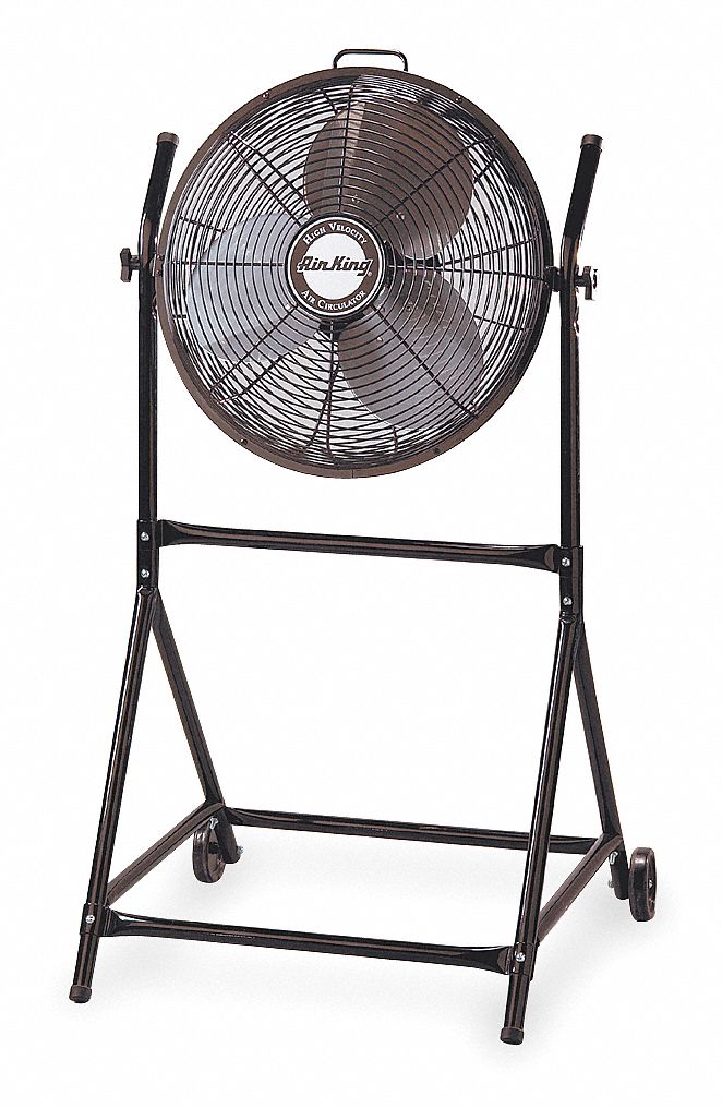 Floor Fan, Non-Oscillating, 120V, Number of Speeds 1 - Grainger