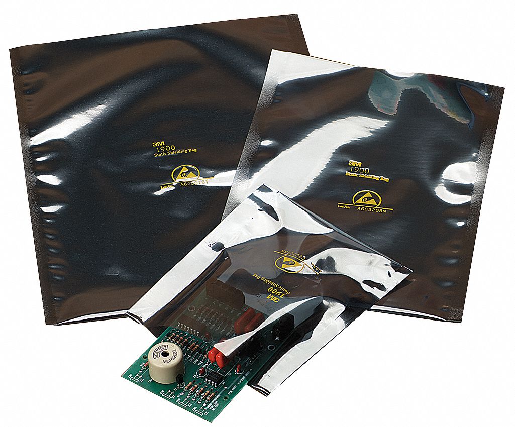 8 inL x 6 in Static Shielding Bag - Grainger