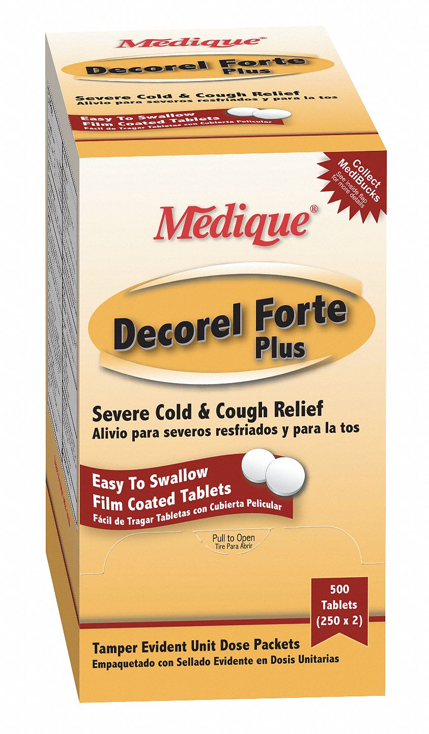 Cold and Flu, Tablet, 250 x 2, Regular Strength, Acetaminophen - Grainger