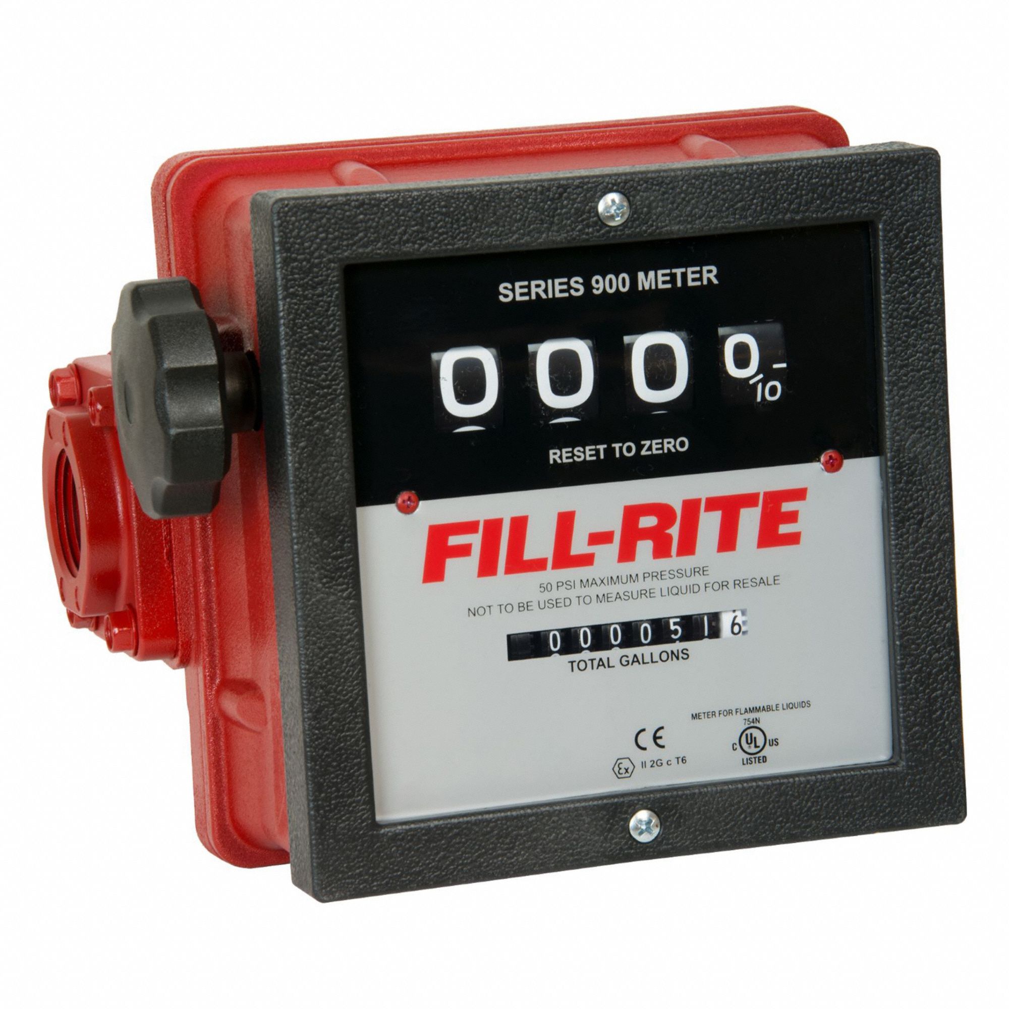 FILL-RITE, 4-Digit Mechanical Fuel Transfer Meter, Mechanical ...