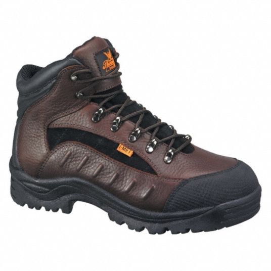 Hiker High, 8-1/2, W, Men's, Dark Brown/Black, Steel Toe Type, 1 PR ...
