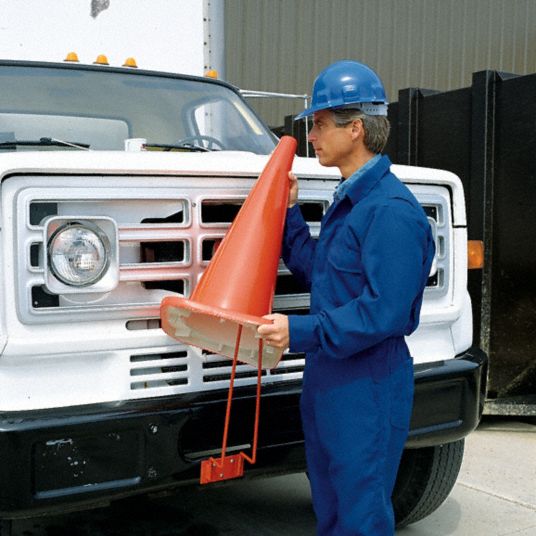 Silver, Up to Ten 18 in Cones or Five 28 in Cones, Vertical Mount Cone ...