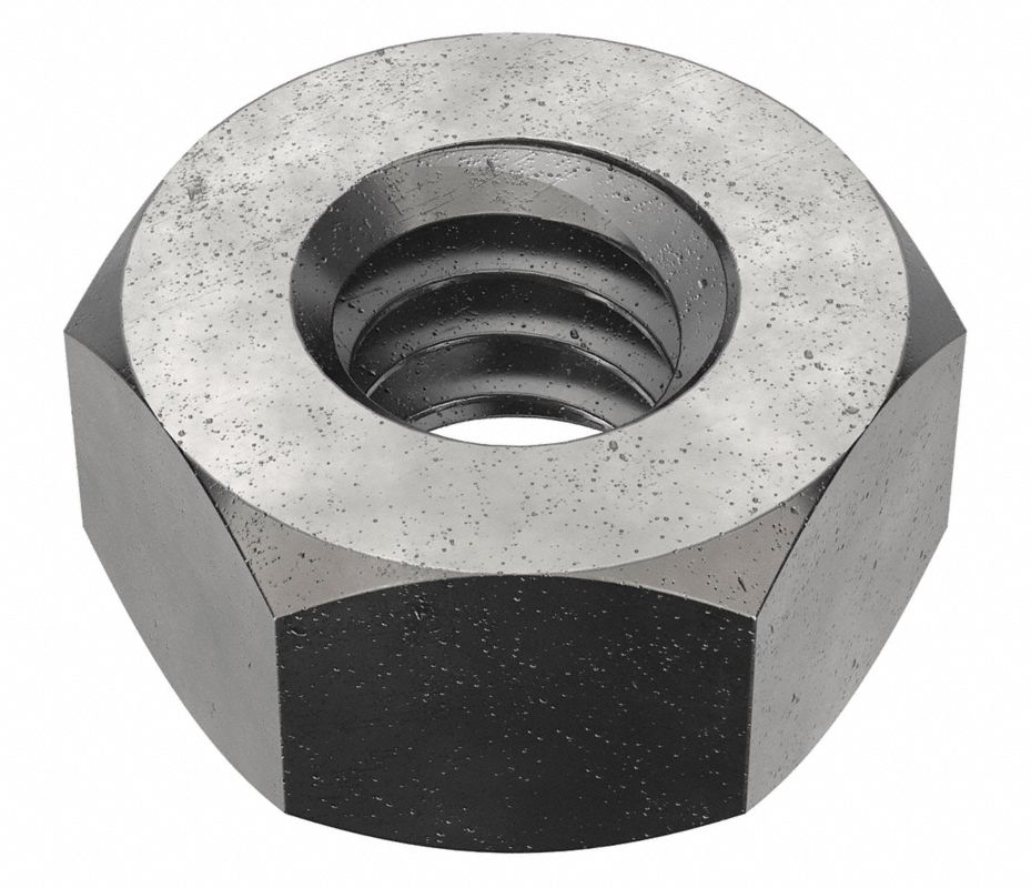 APPROVED VENDOR Tuerca Hexagonal 1/4"-20, Sin Acabado, Grado 5, Acero, Derecha, ASME B18.2.2 ...