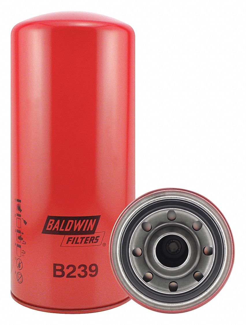 BALDWIN FILTERS, B239, 1 1/2"-16 Thread Size, Oil Filter - 3XTZ1|B239 ...
