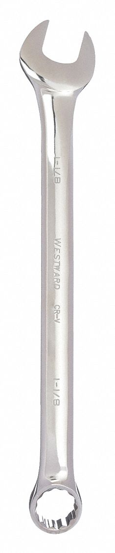 Combination Wrench, Alloy Steel, Full Polish, 15 33/64 in Overall ...