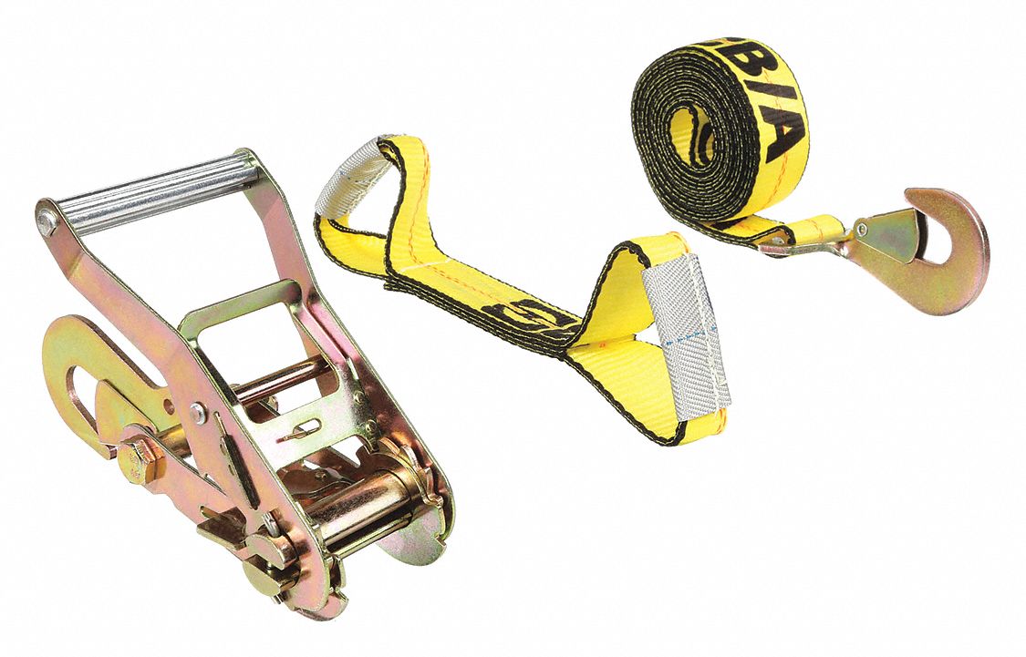 Ratchet, Snap-Hook, Tie Down Strap - 3YCW7|38-200SH - Grainger