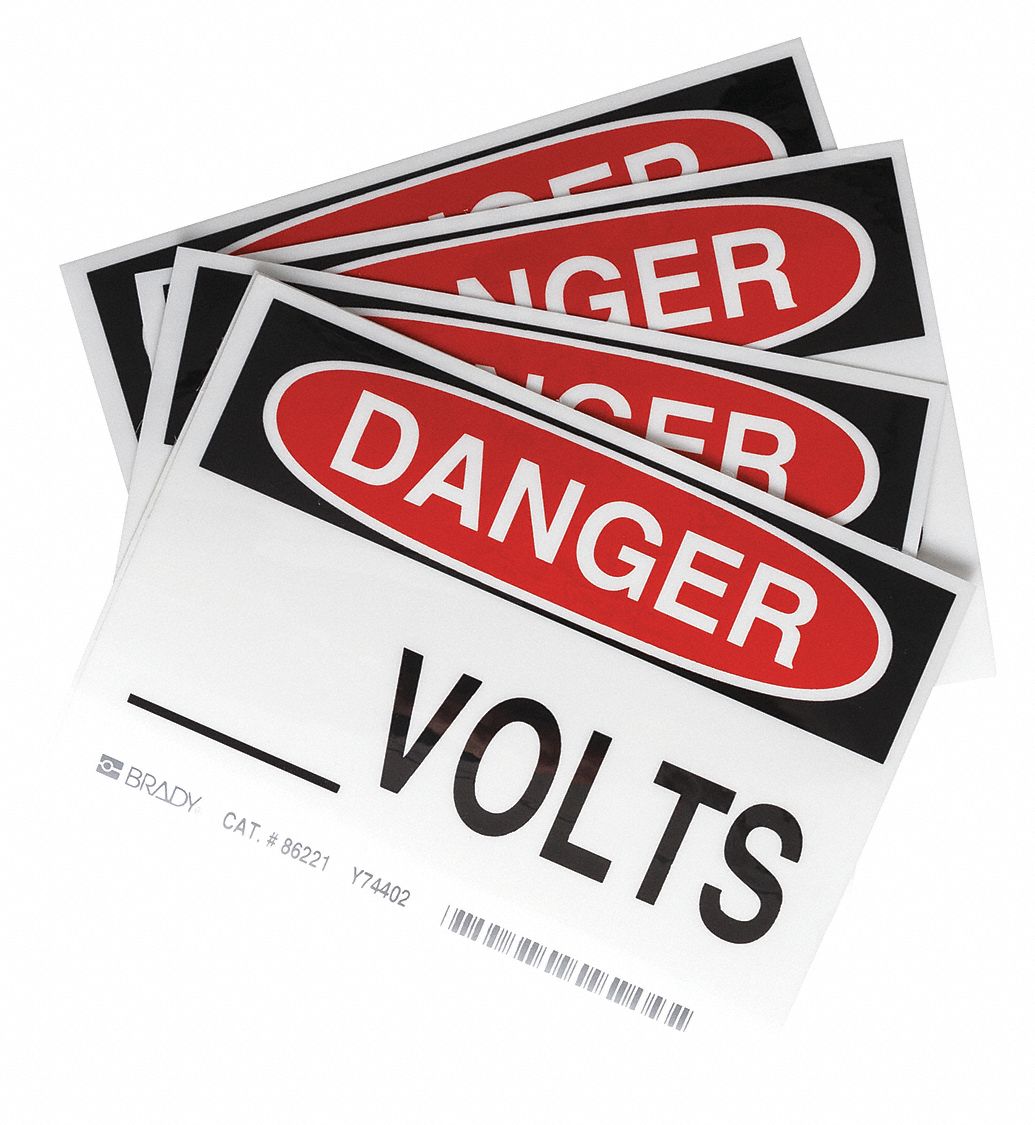 Polyester, Adhesive Sign Mounting, Label - 3YGN1|86221 - Grainger