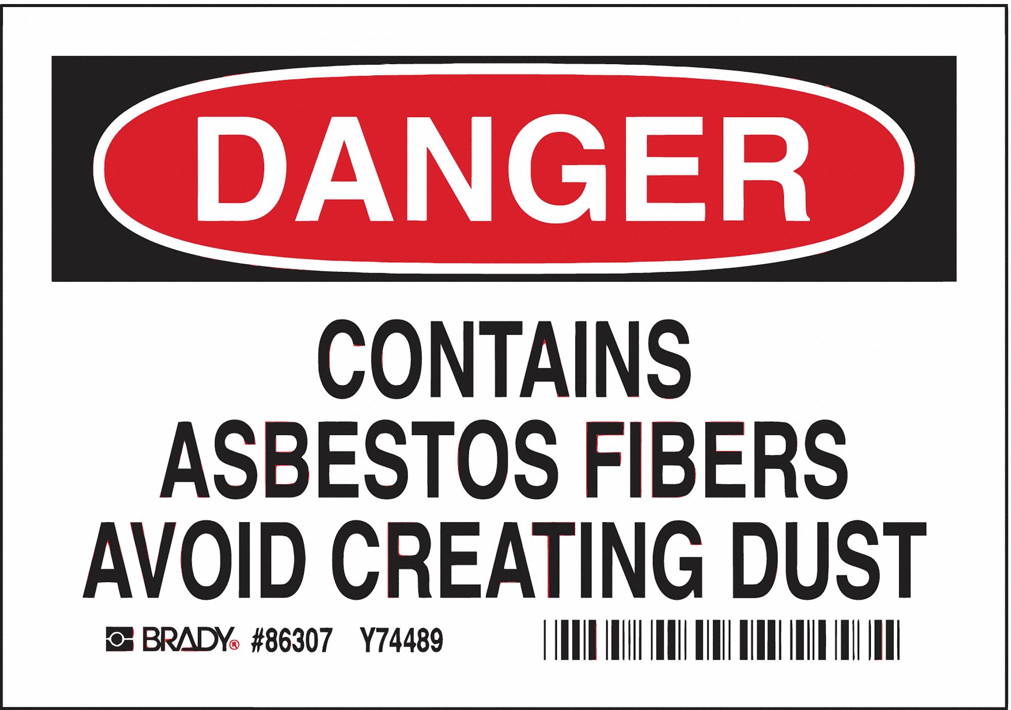 Polyester, Adhesive Sign Mounting, Label - 3YGT1|86307 - Grainger