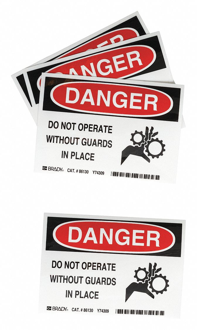 Polyester, Adhesive Sign Mounting, Label - 3YGW1|86130 - Grainger