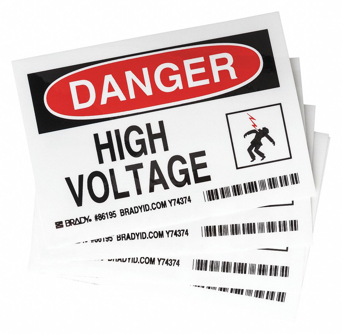 Polyester, Adhesive Sign Mounting, Label - 3YGZ1|86195 - Grainger