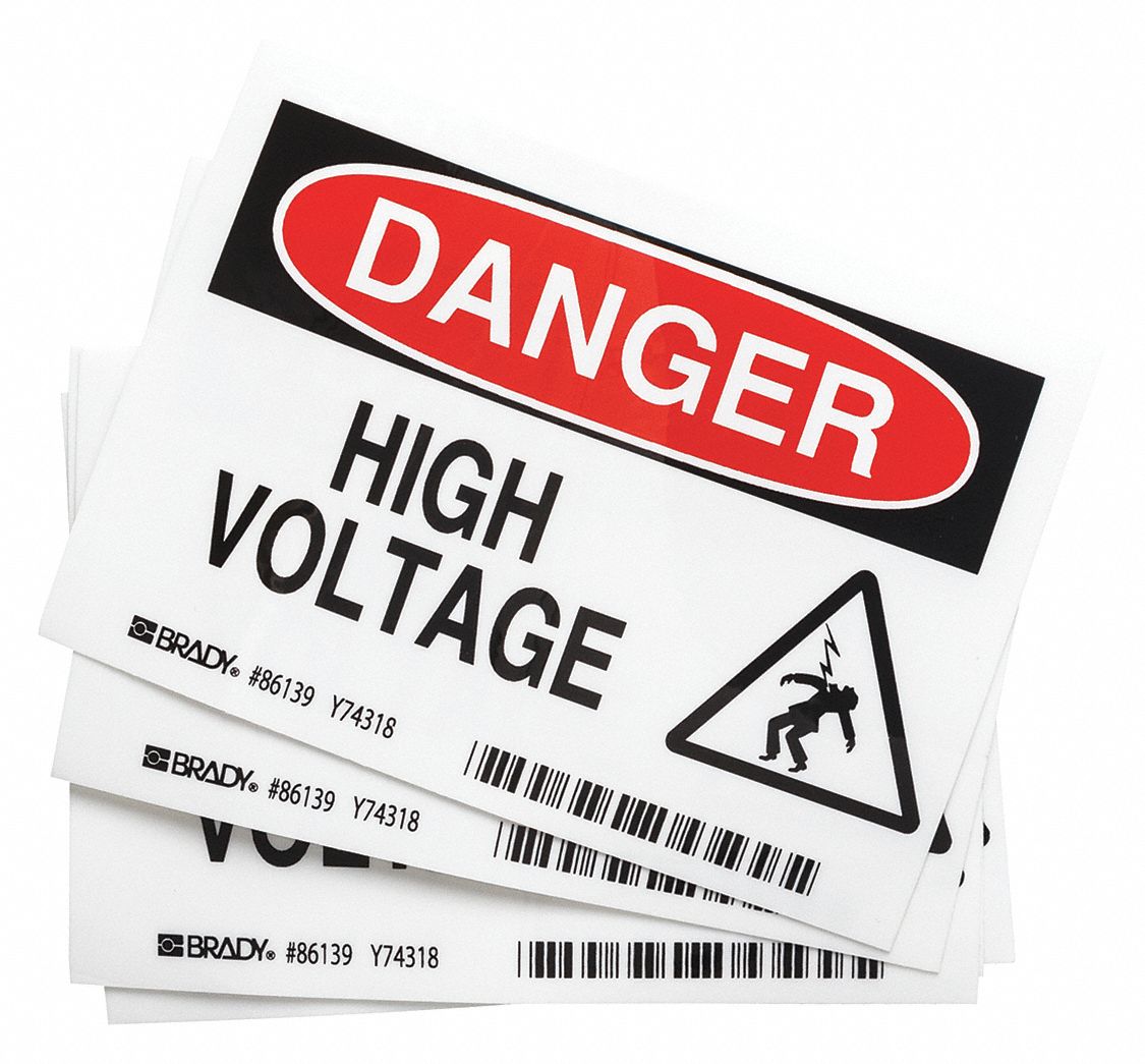 Polyester, Adhesive Sign Mounting, Label - 3YGZ4|86139 - Grainger