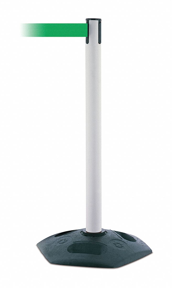 TENSABARRIER, Green, No Pattern, Barrier Post with Belt - 3YHW7|886-32 ...