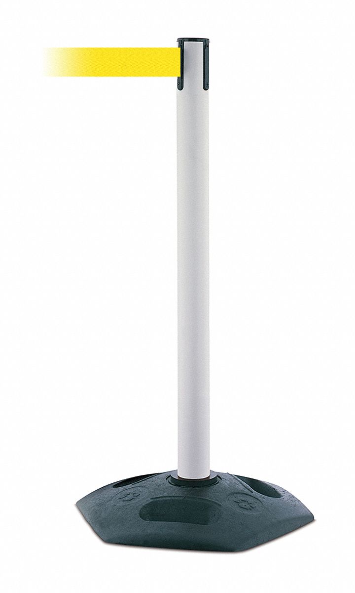 TENSABARRIER, Yellow, No Pattern, Barrier Post with Belt - 3YHW8|886-32 ...