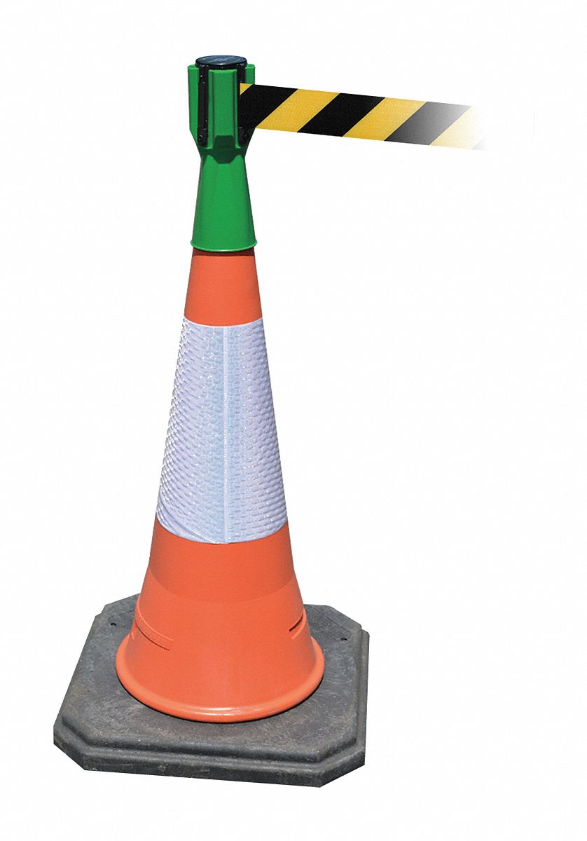 Blank, 3/4 ft Overall Ht, Retractable Barrier Tape - 3YJC8|TC114-28-MAX ...