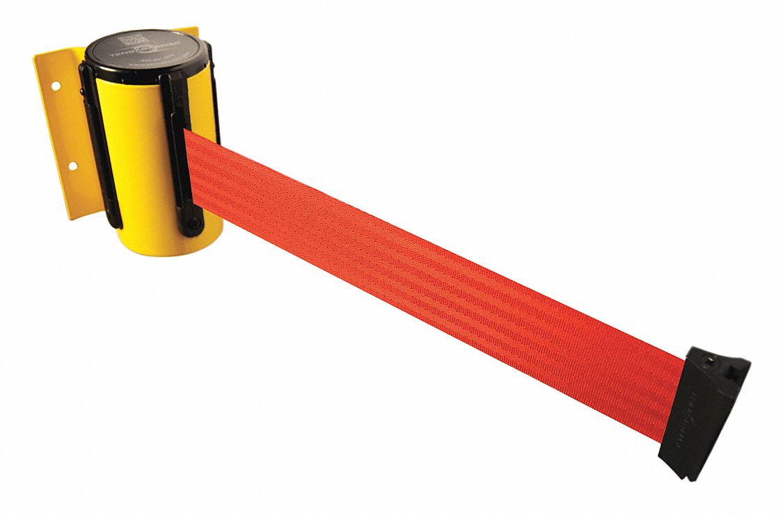 TENSABARRIER, 13 ft Belt Lg, Red, Retractable Belt Barrier - 3YJT5|896 ...