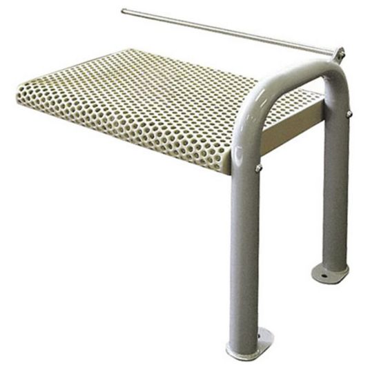 WAUSAU TILE, Beige/Gray Seat Color, Steel Seat Material, Detention ...