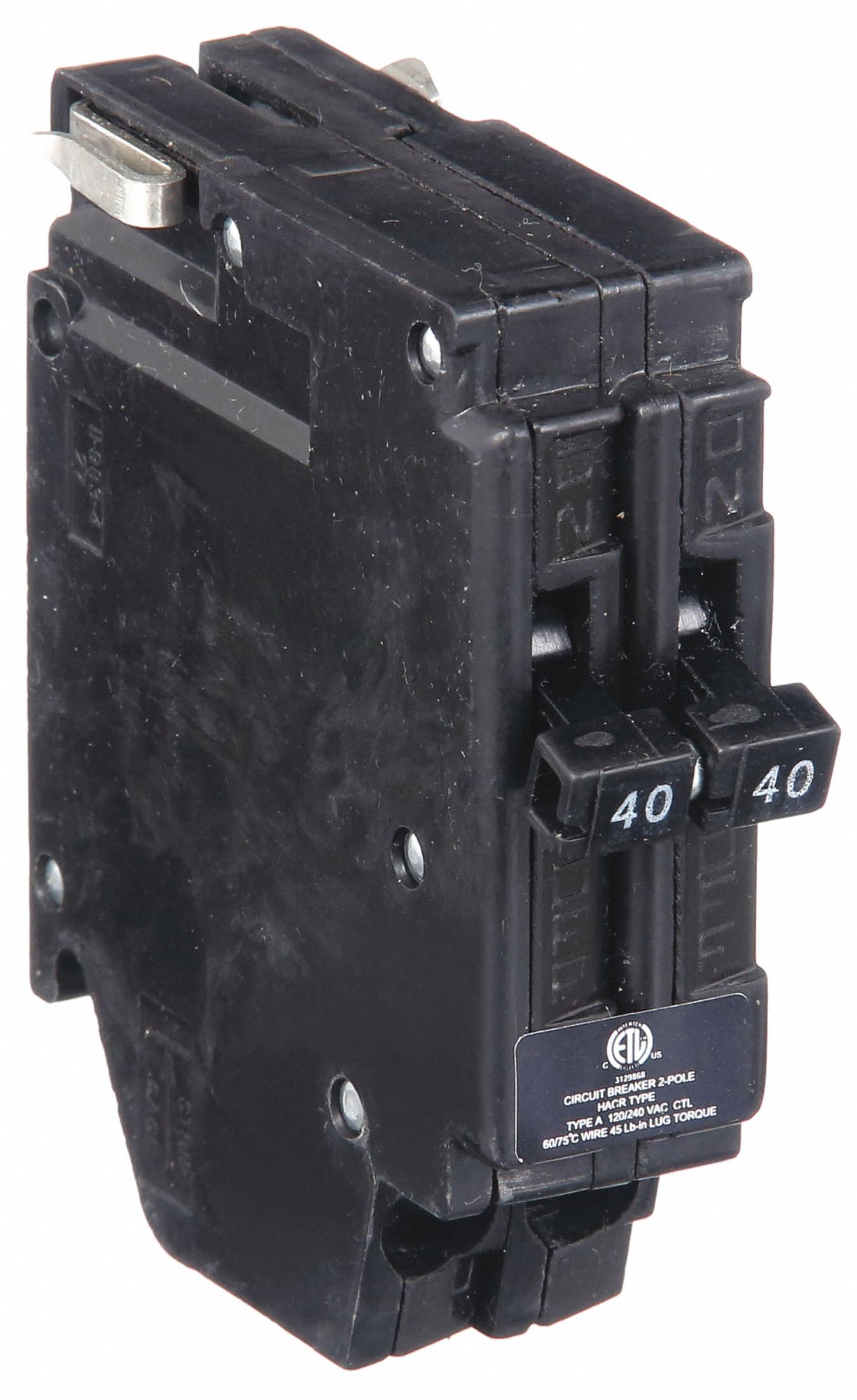 40 A Amps, 120/240V AC, Miniature Circuit Breaker - 3YMN9|UBITBA240 ...