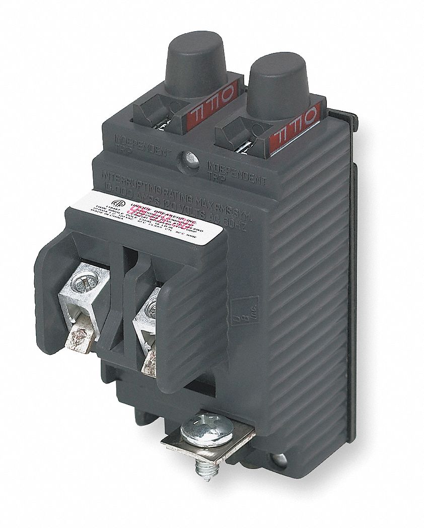 PUSHMATIC Miniature Circuit Breaker: 15/15 A Amps, 120V AC, 1.5 in Wd, 10kA at 120V AC - 3YMT6 ...