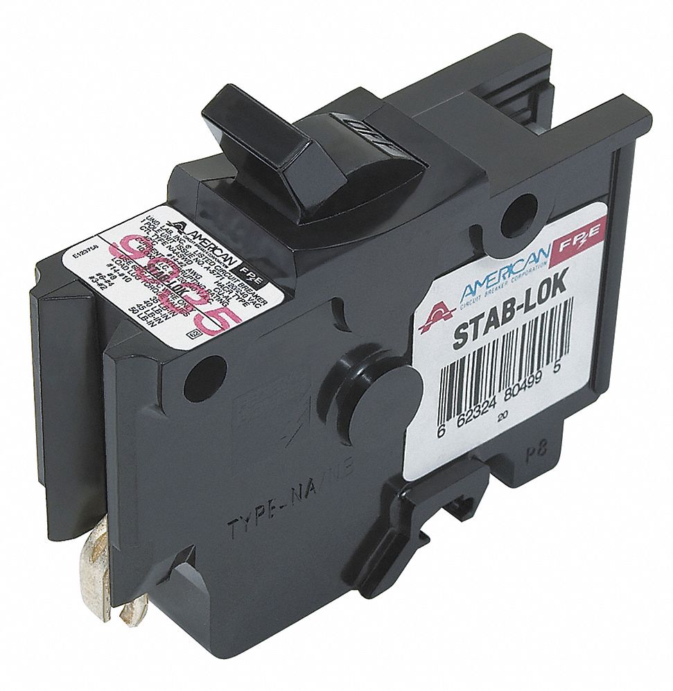 Plug In Circuit Breaker, Amps 20, Circuit Breaker Type Standard, Number ...