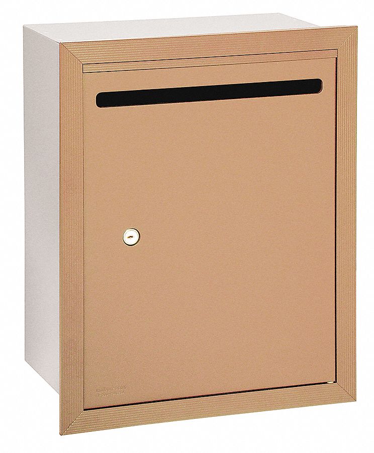 Letter Box,Brass,Recessed - Grainger