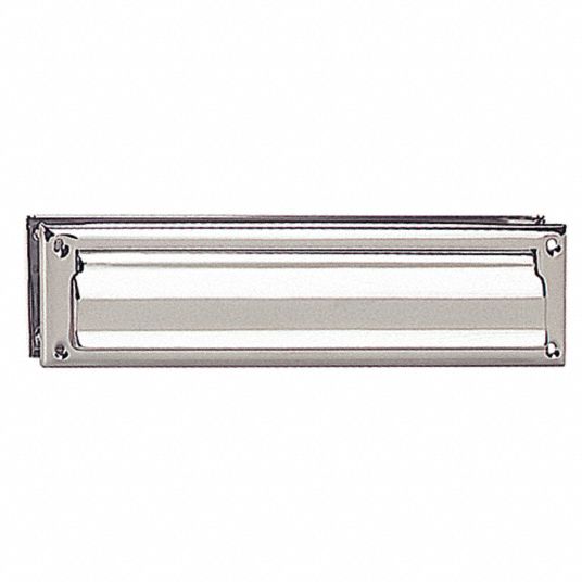 Standard Mail Slot,Magazine Size,Chrome - Grainger