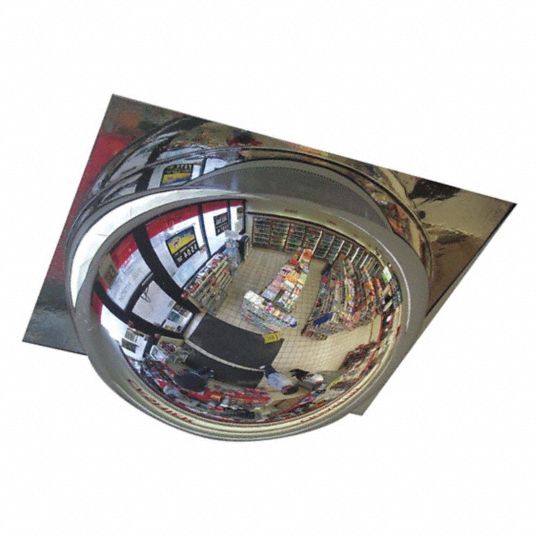 Acrylic, 22 in Dia, T-Bar Dome Security Mirror - 3YRL4|ONV-22-TB2 ...