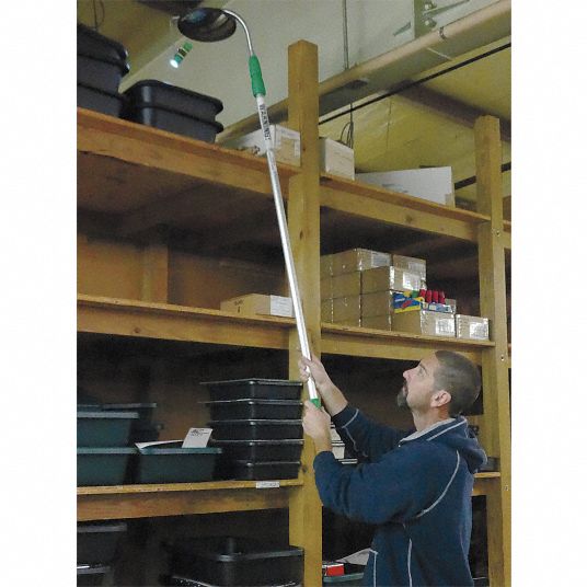 Inspection Mirror, 9 in dia Mirror Size (In.), 4-1/2 to 12 ft. Length ...