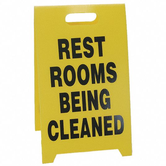 Plastic, Free Standing Sign Mounting, Restroom Sign - 3YTA6|TP-CREST ...