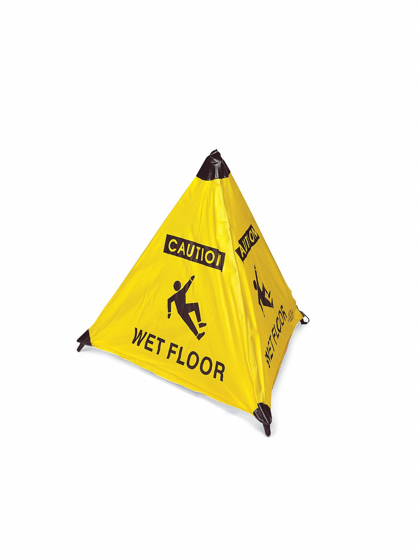 HANDY CONE Floor Sign, Wet Floor, Eng/Sp - 3YTH3|36014I - Grainger