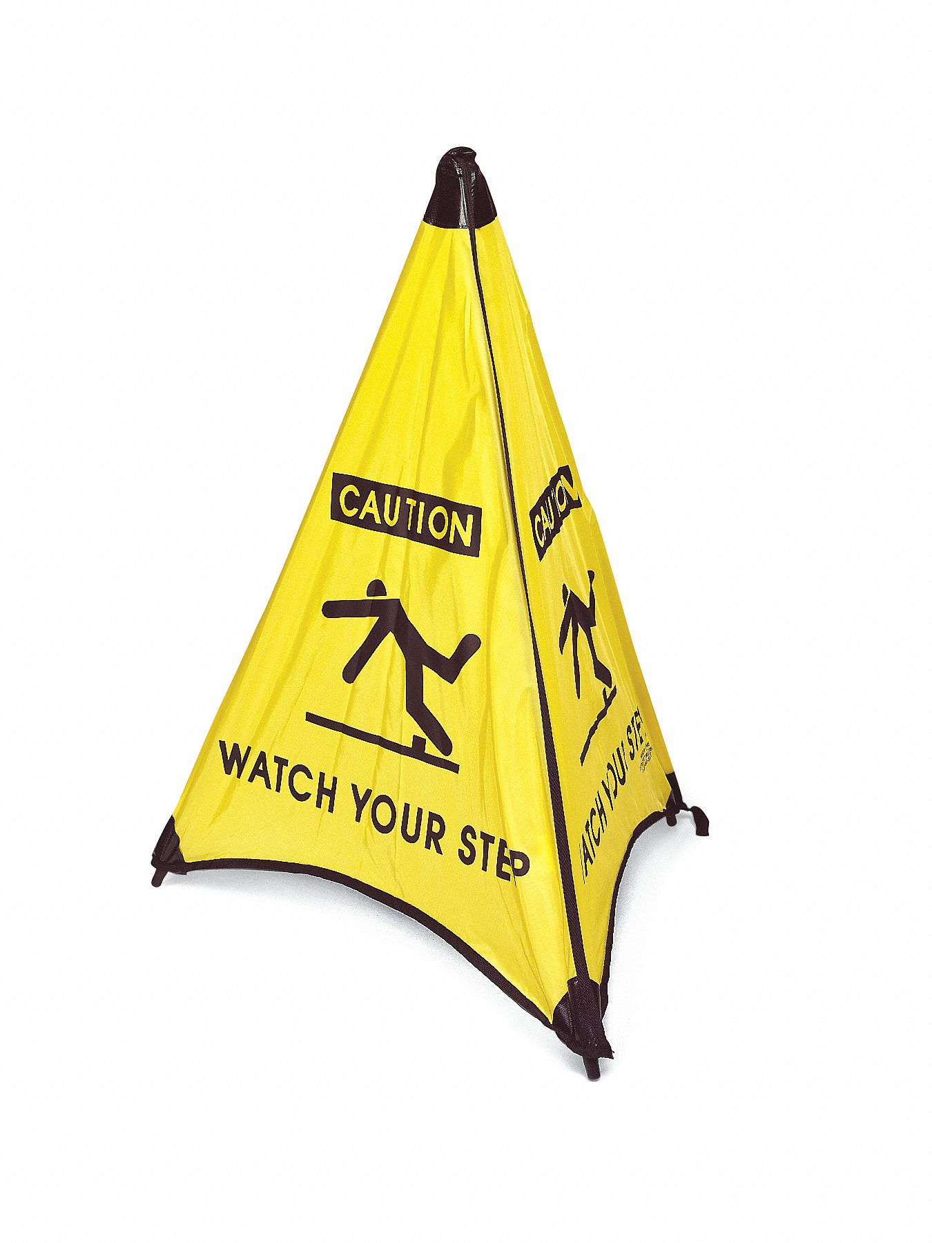 HANDY CONE Floor Sign: Nylon, 18 in Nominal Sign Size, Not ...