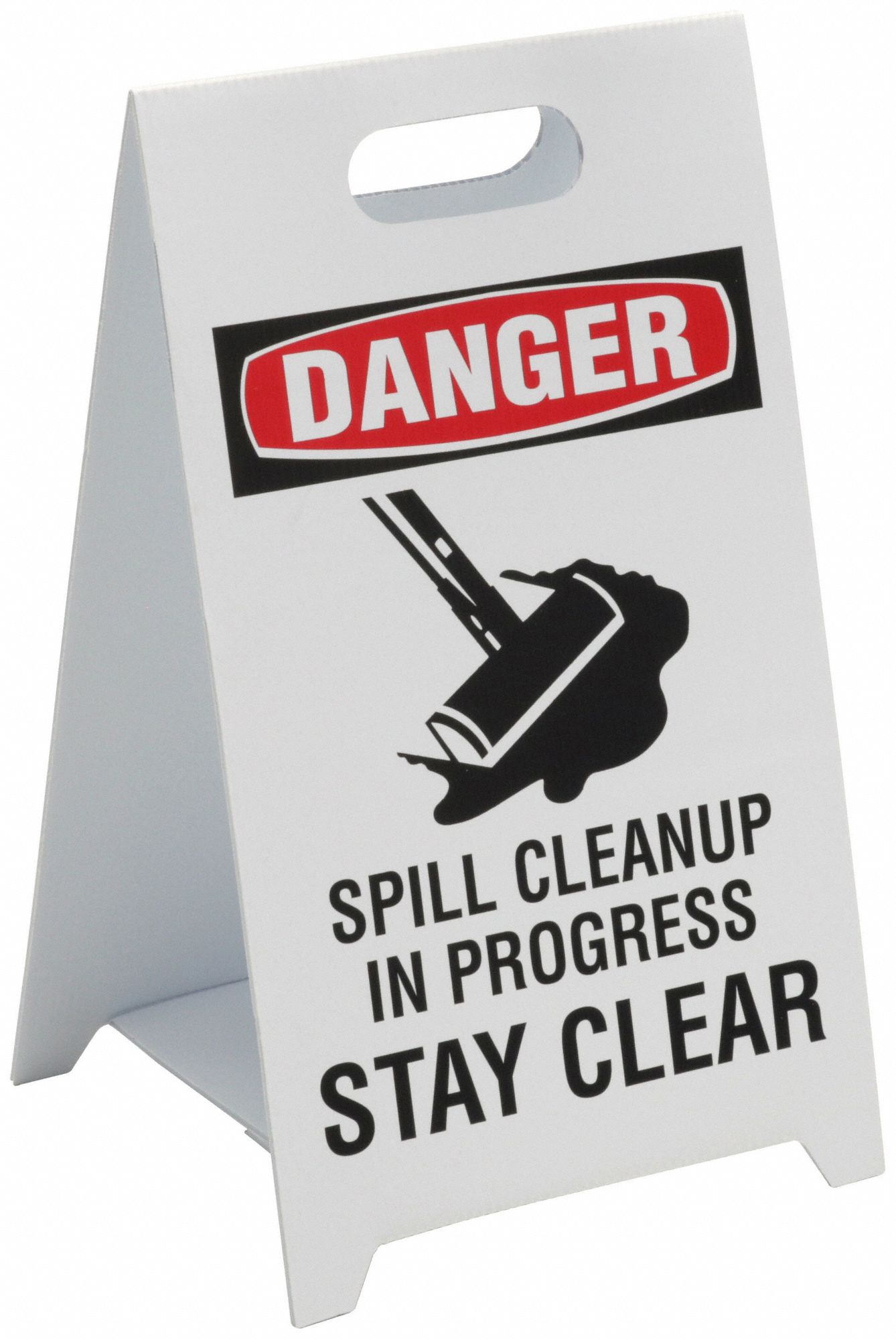 SEE ALL INDUSTRIES FLOOR STAND SAFETY SIGN,12 X 20 - Floor Signs ...