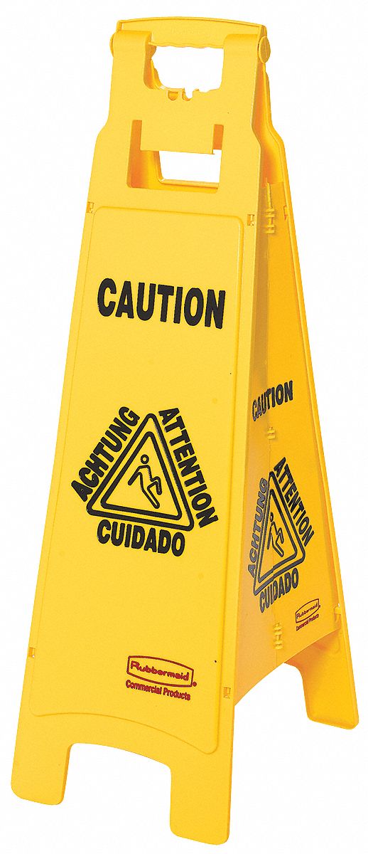 4 SIDED CAUTION SIGN - Grainger