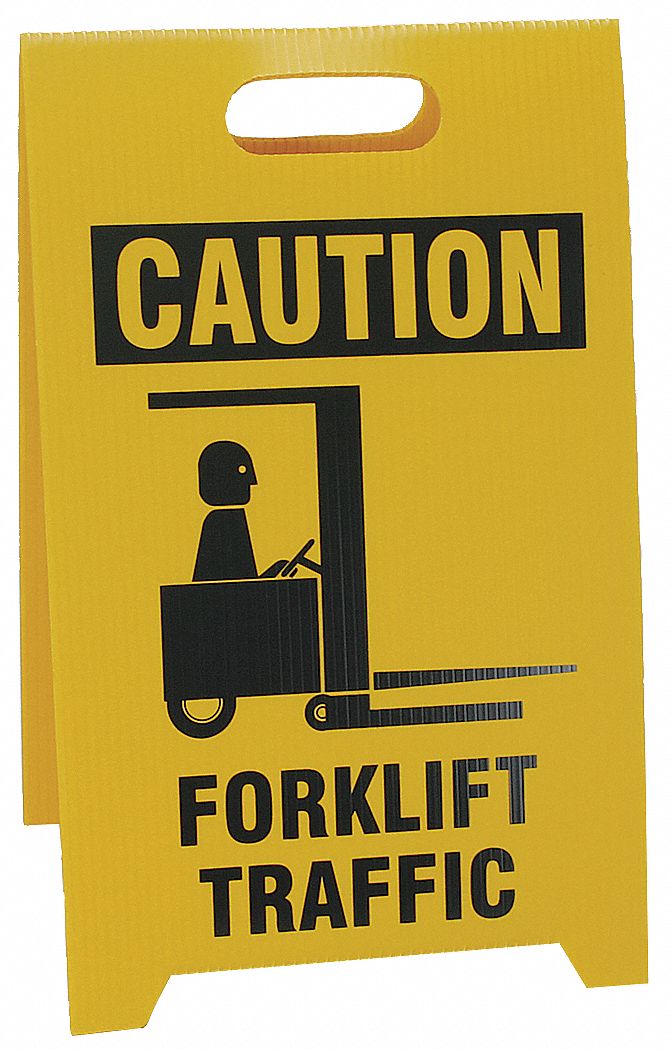 SEE ALL INDUSTRIES FLOOR STAND SAFETY SIGN,12 X 20 - Floor Signs ...
