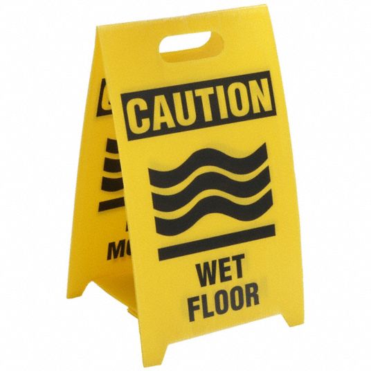 Corrugated Plastic, 20 in x 12 in x 12 in Nominal Sign Size, Floor ...