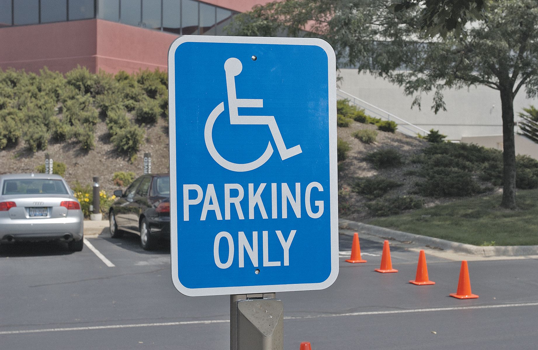 BRADY Handicap Parking Sign, Retroreflective Grade High Intensity ...