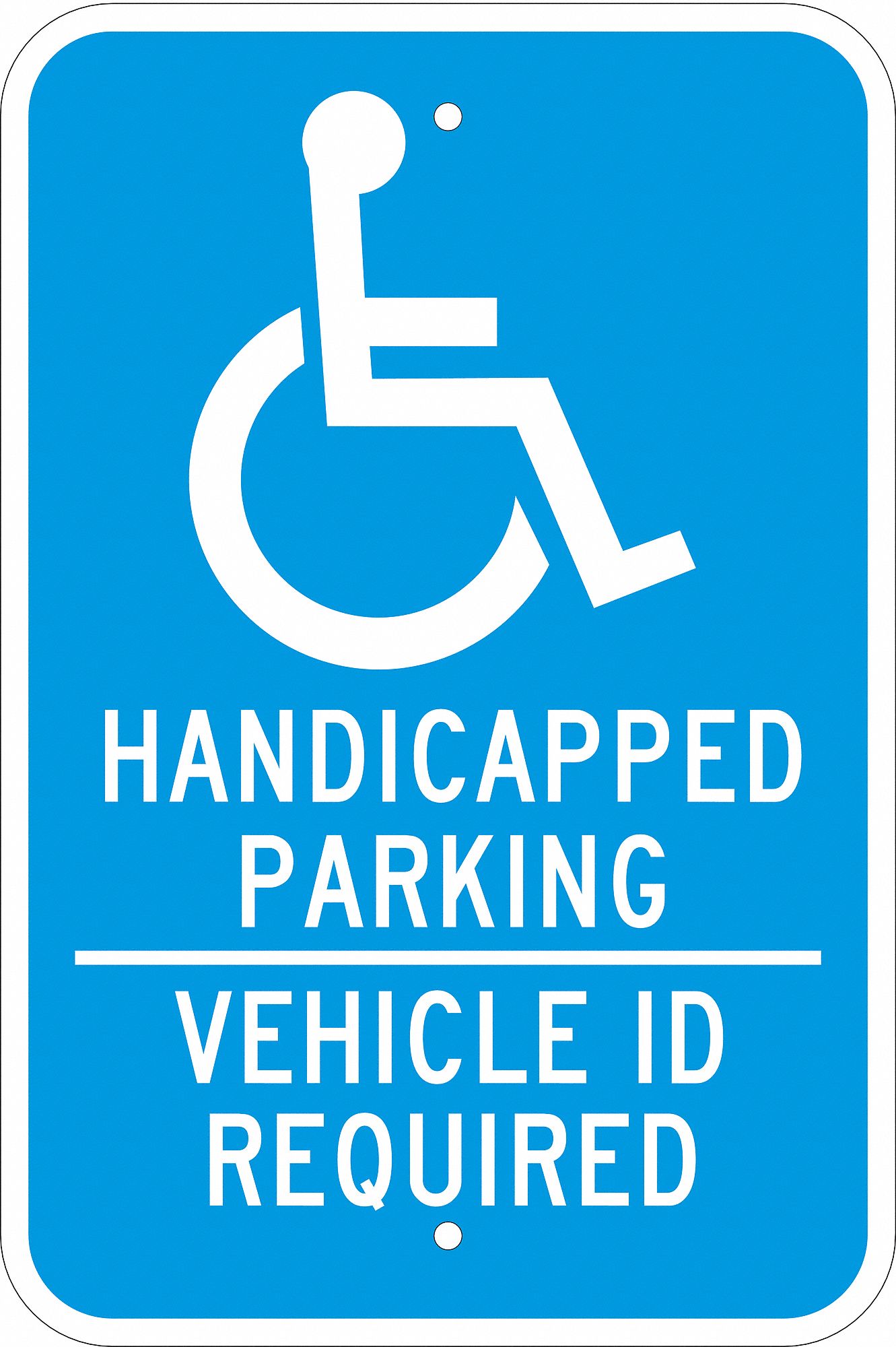 Handicap Parking Sign, Retroreflective Grade High Intensity Prismatic ...
